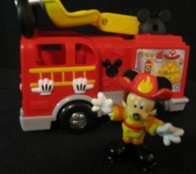 Mattel Disney Mickey Mouse Clubhouse Fire Truck with Mickey Siren ...