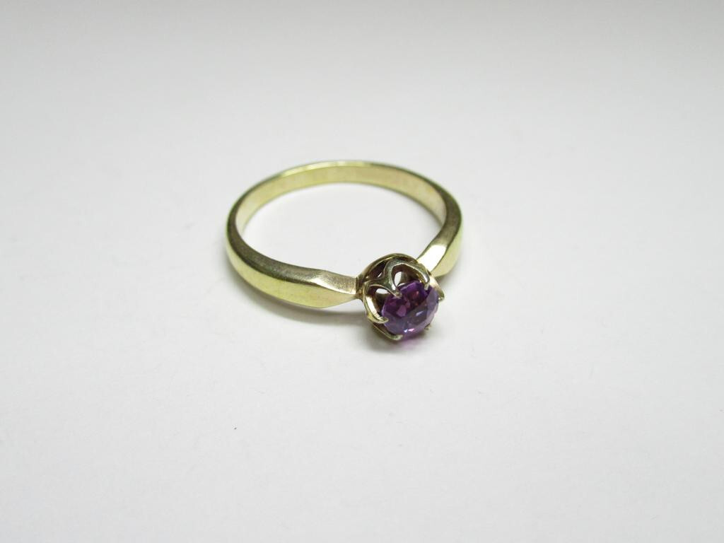 Royal Vintage Soviet SAPPHIRE Ring Russian Gilt Sterling Silver 875 ...