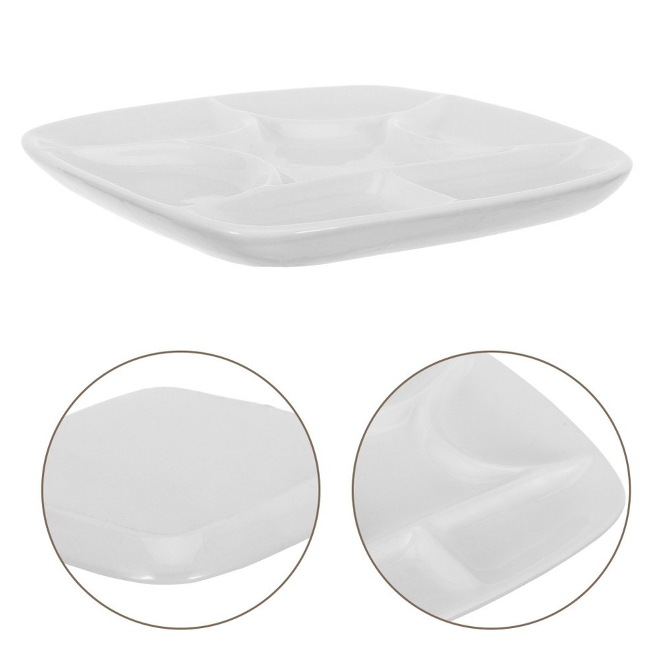 Ceramic Square Paint Palette - Artist Painting Tray 7-Well For ...