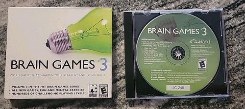 Brain Games #3 - PC CD - ROM - Logic Skills - Tested Works! | eBay