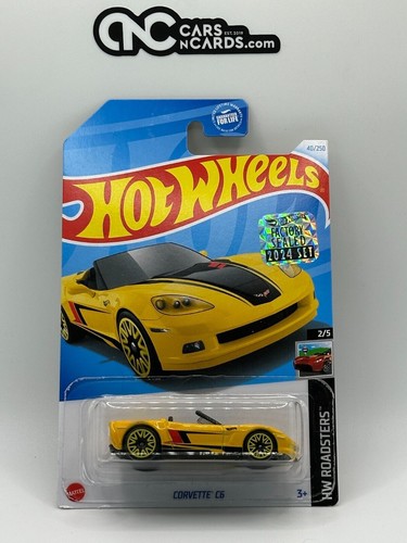 2024 Hot Wheels RLC Factory Sealed HW Roadsters 2/5 Corvette C6 Yellow ...
