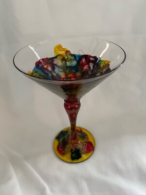 Stemware - Handcrafted Crystal Martini Glass