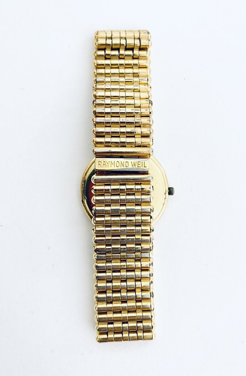 Vintage Raymond Weil Geneva 101 18K Gold Link Electroplated Vintage Raymond Weil Geneva 101 18K Gold Link Electroplated