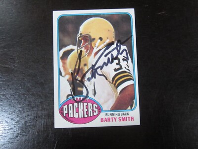 1976 Topps # 62 Barty Smith Autograph Signed Auto Card (M2) Green Bay ...
