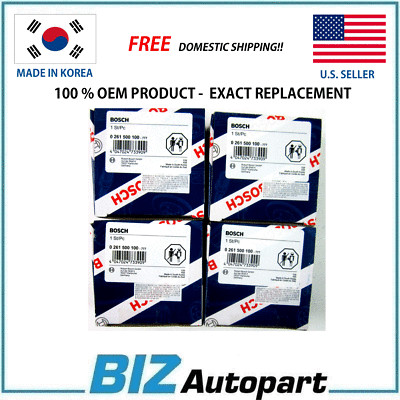4 PCs ! BOSCH ! FUEL INJECTOR for 12-17 ACCENT VELOSTER RIO SOUL OE ...