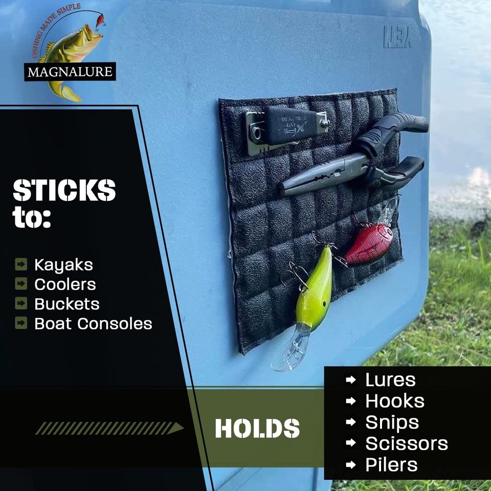 kayak Fishing Accessories, STICK ON MAGNETIC PADS Great organizing. | eBay