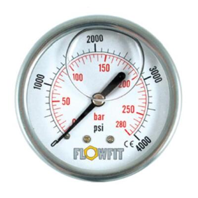 63mm Glycerine Filled Hyd Pressure Gauge 0-160 PSI (11 BAR) 1/4" BSP ...