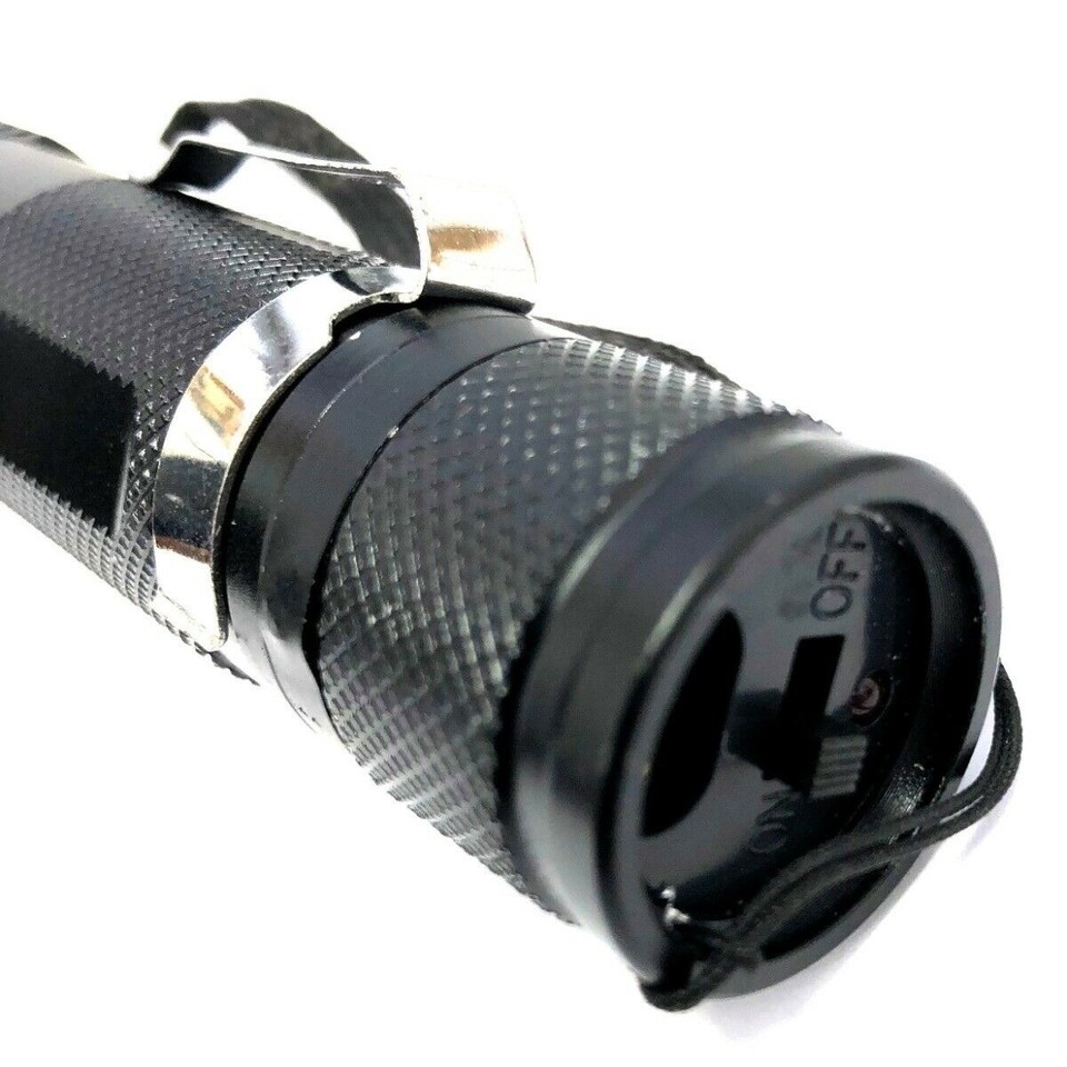 Black Tactical MILITARY Metal Stun Gun 10 MV LED Flashlight ...