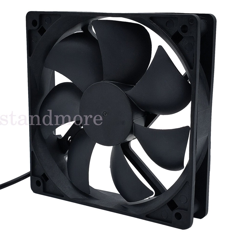 2PCS 12cm DC 5V USB Cooler Black Silent Cooling Fan For Desktop PC ...
