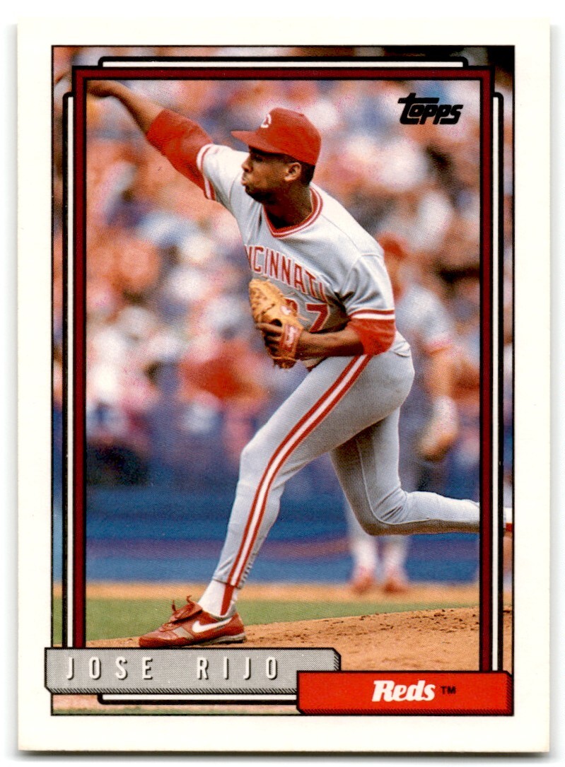 1992 Topps Jose Rijo Cincinnati Reds #220 | eBay