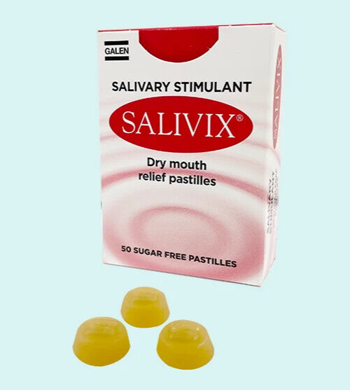 Salivix Pastilles - Salivary Stimulant for Dry Mouth Relief - 50 ...