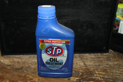 Vintage 1990 STP Oil Treatment Plastic Bottle UNOPENED Full 15 oz ...