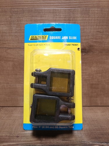 2 Pack of 1 Inch Square Tubing Bimini Top Black Plastic Jaw Slides for ...