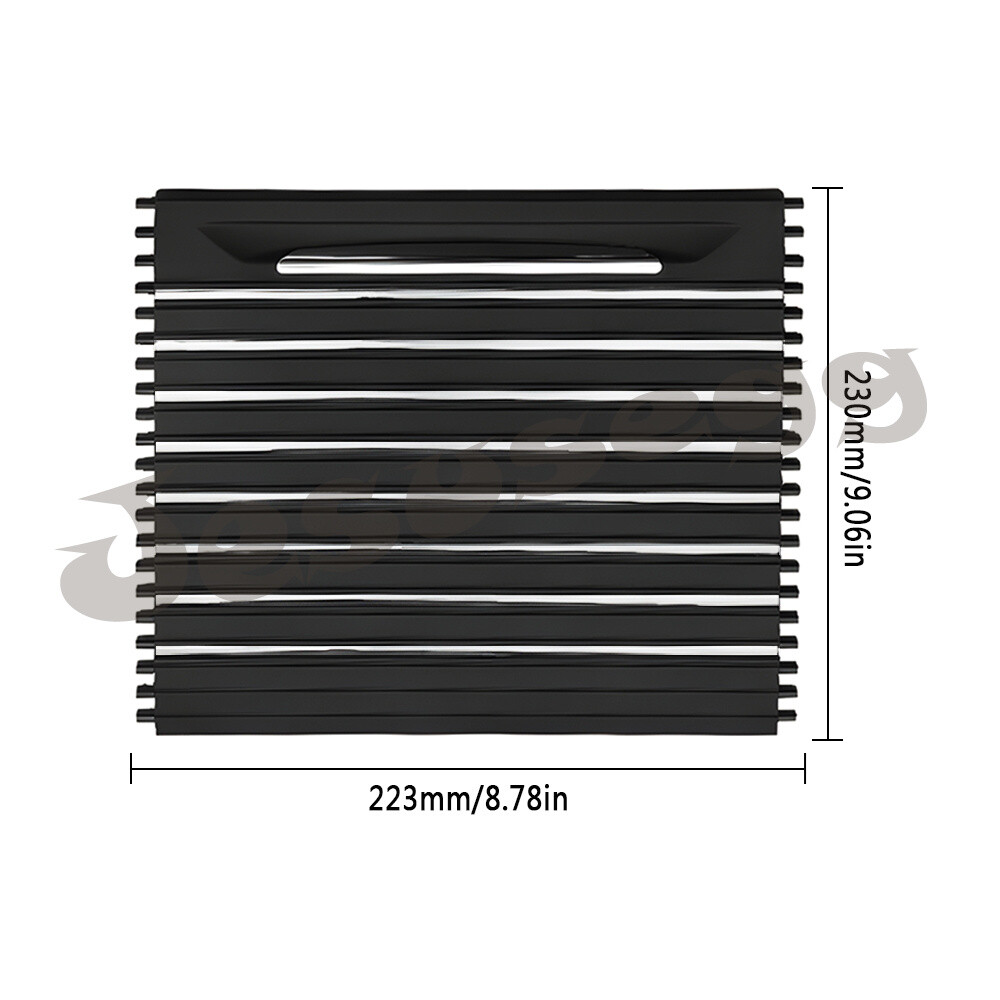 Center Console Cup Holder Tray Roller Blind Cover For BMW F15 Chrome ...