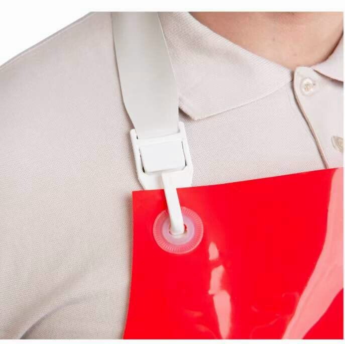 Waterproof Apron TPU Butchers White Apron Heavy Duty Vinyl Aprons Full ...