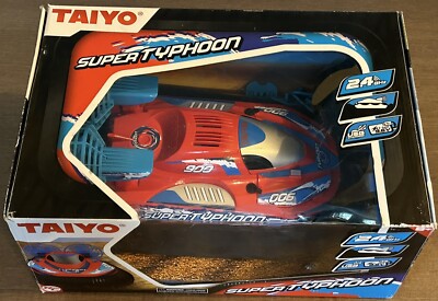 Rare Vtg Taiyo Super Typhoon 900 Hover Craft Boat RC Tested & Working ...