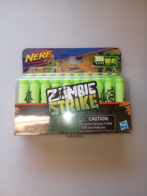 Nerf Dart Zombie Strike 30 Pack Green Foam Darts Fr Shipping NEW ...