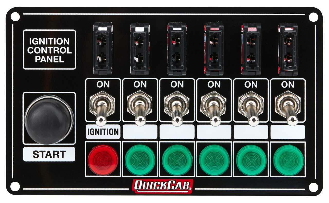 Quickcar Racing Products 50-864 Dash Mount Switch Panel 6-7/8" x 4-1/8 ...