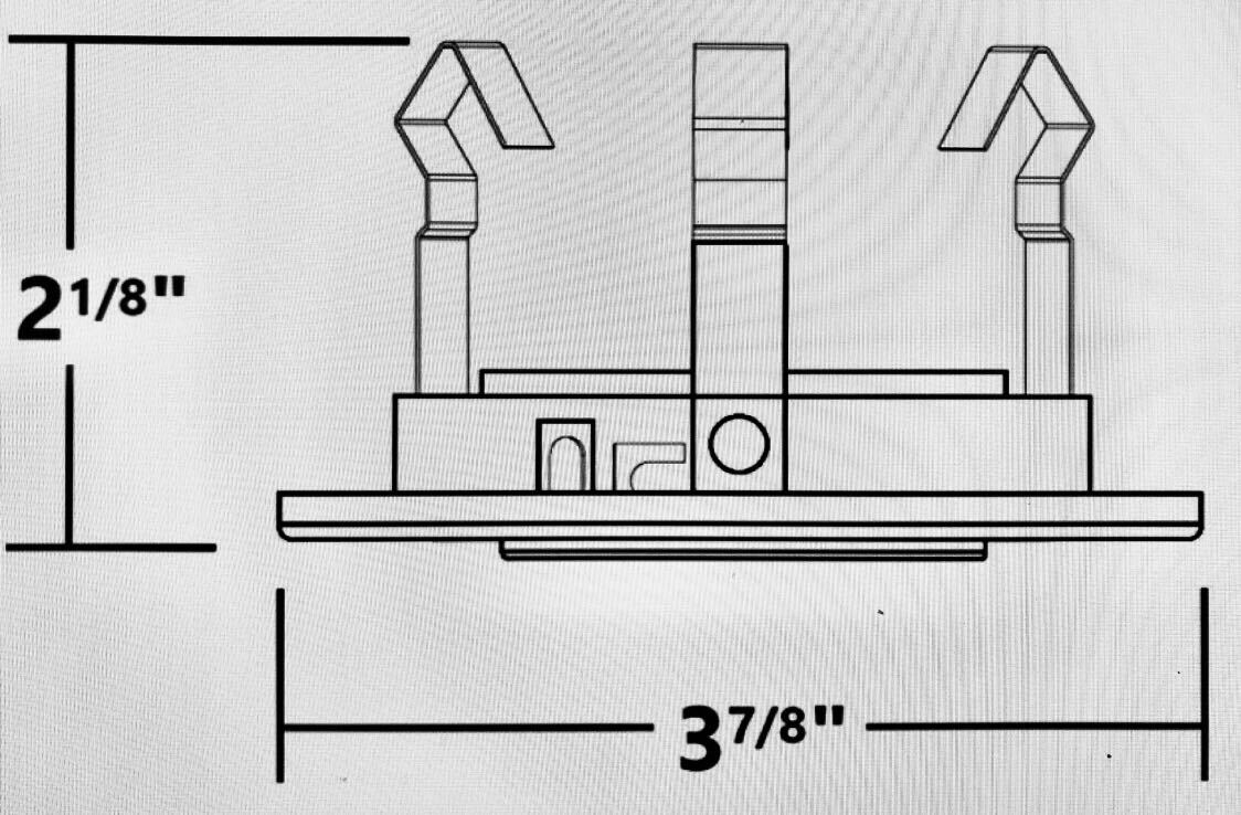 6 Pack,3 Inch Recessed Can Light Trim, Light Copper Metal Step Baffle ...