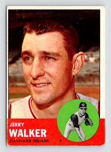 1963 Topps Card, #413 Jerry Walker, Cleveland Indians | eBay