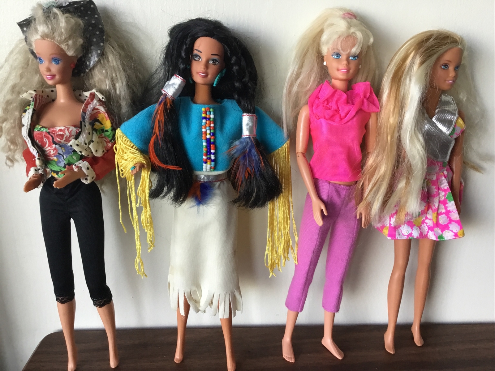 LOT OF 4 VINTAGE BARBIE 1990 DOLLS BLONDE ARTICULATED OOAK E | eBay