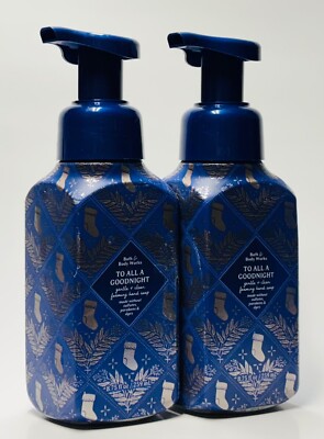 2 Bath & Body Works TO ALL A GOODNIGHT Gentle Foaming Liquid Hand Soap ...