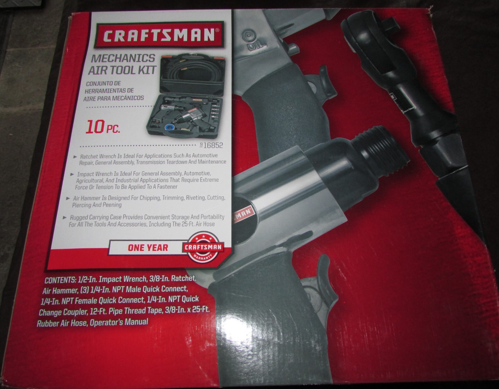 Craftsman 16852 Mechanic Air Tool Set - 10 Piece for sale online | eBay