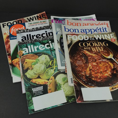 Mixed lot of 8 COOKING Recipe Magazines Food & Wine Bon Appetit ...