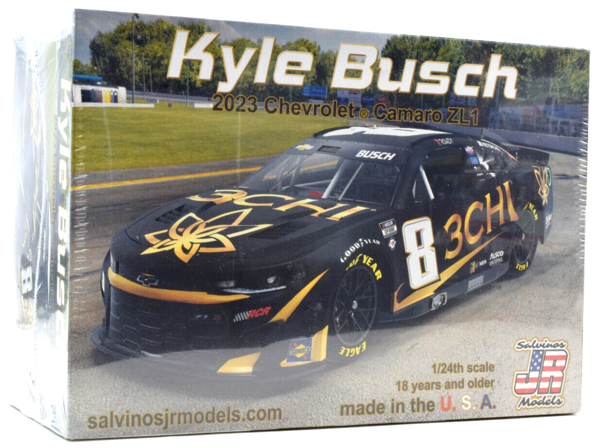 Salvinos JR Models "3CHI" Kyle Busch 2023 Camaro ZL1 Nascar 1/24 Scale ...