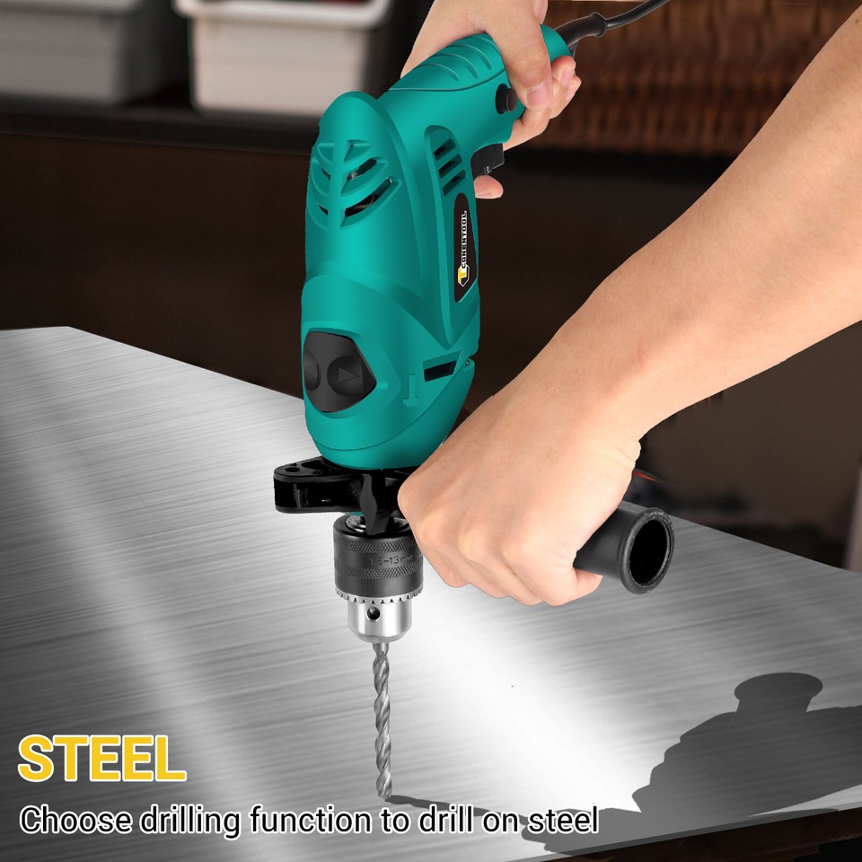 850W Electric Power Hammer Drill 27pc Kit Tool Set Impact Hammer 13mm ...