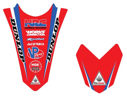 2002-2023 Honda CR125/250 CRF250 CRF450 Front & Rear Fender Graphics ...
