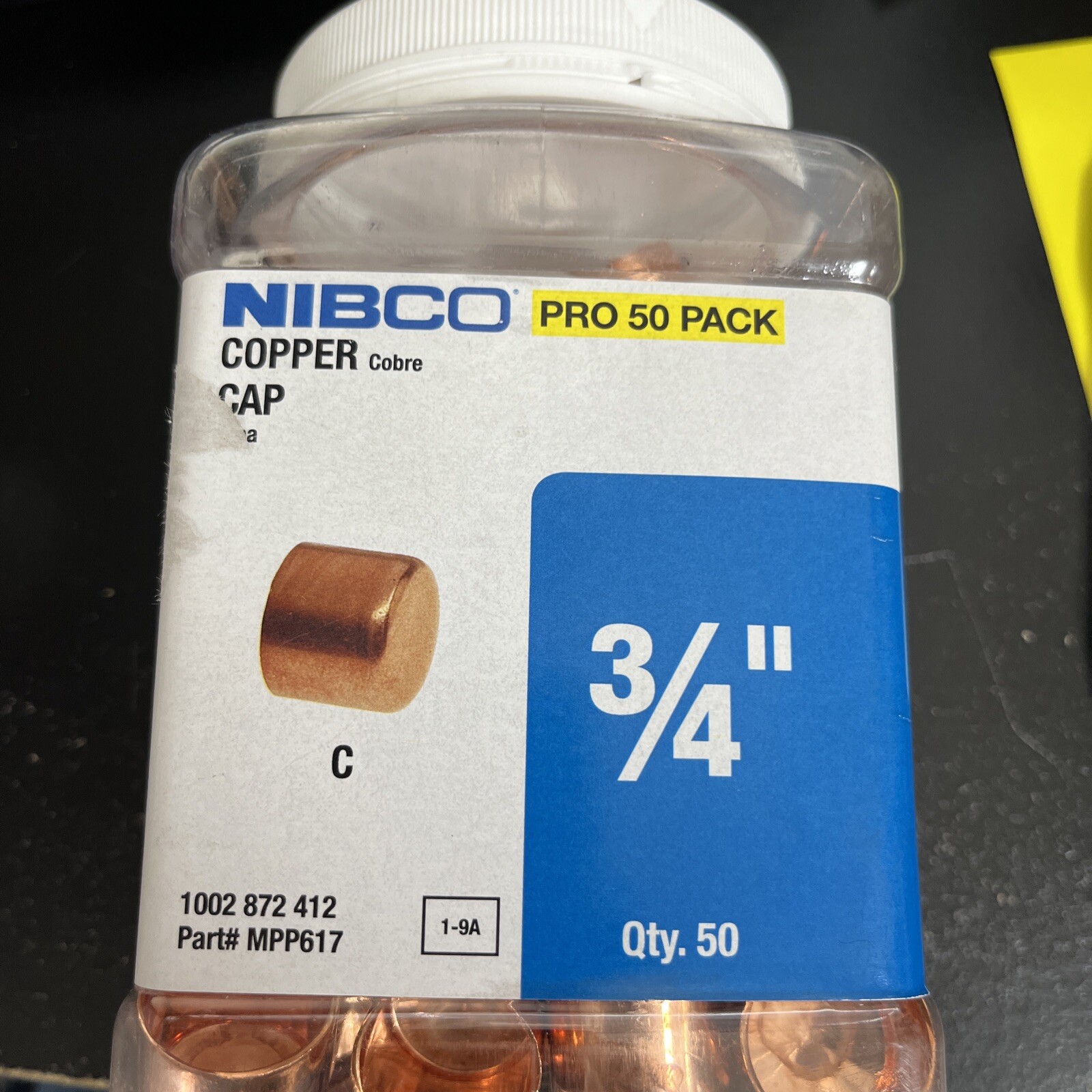 NIBCO 3/4 in. x 3/4 in. Copper Tube Cap Fitting Pro Pack (50-Pack) | eBay