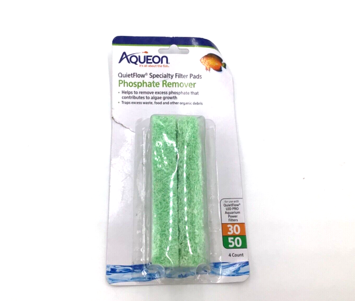 Aqueon QuietFlow 30/50 Phosphate Remover Filter Pads 4 Pack | eBay