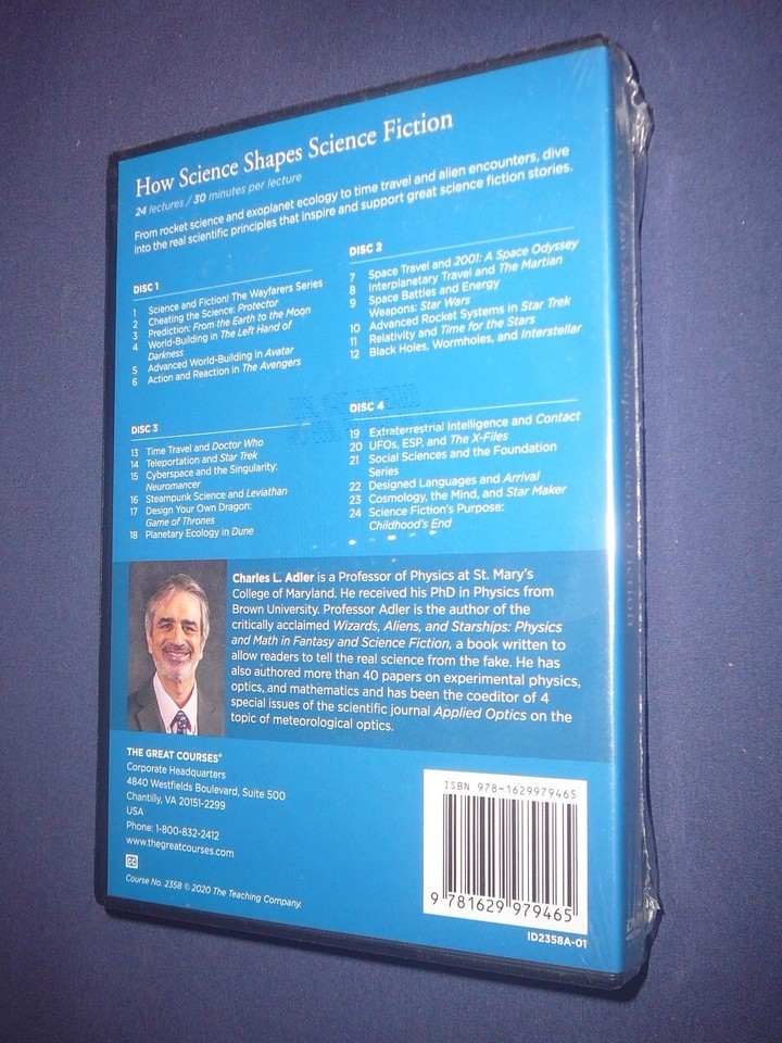 Teaching Co Great Courses DVDs : HOW SCIENCE SHAPES SCIENCE FICTION ...