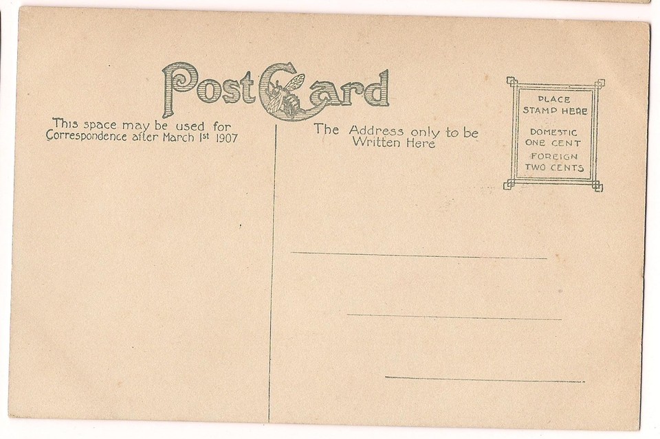 A SQUALL IS ON New Mother Bathing Crying Baby 1907 B&W Postcard Humor ...