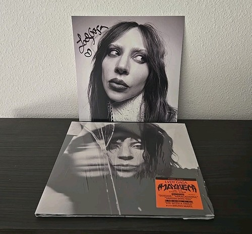 LADY GAGA Mayhem Exclusive Vinyl Signed Insert Alternate Autographed ...