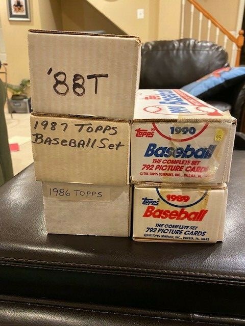 1988, 1987, 1988, 1989, 1990 Topps Baseball complete sets - one lot | eBay