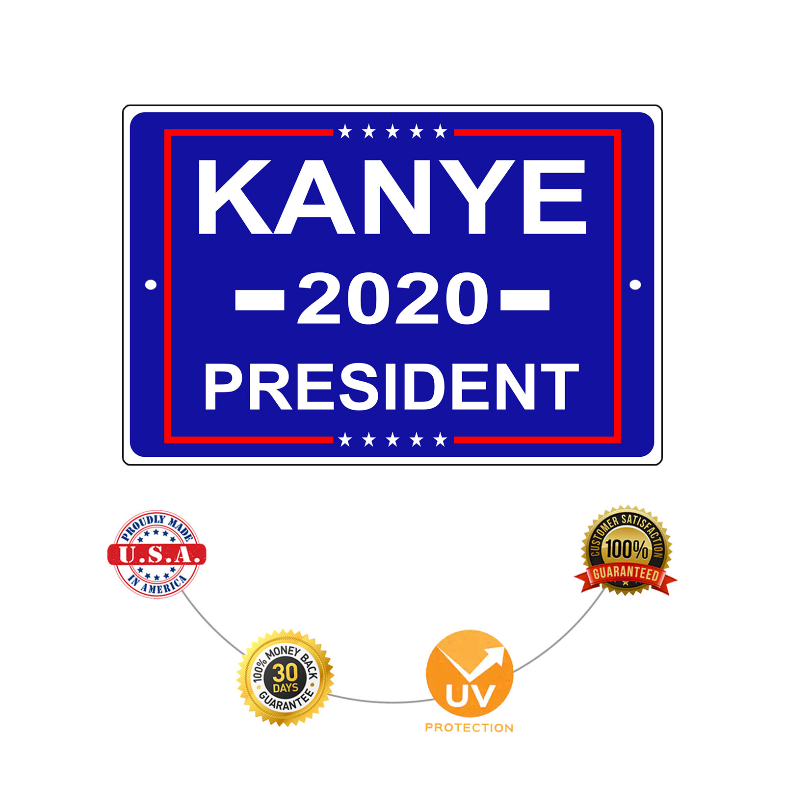 Kanye President 2020 Vote For USA Elections Aluminum Metal Sign | eBay