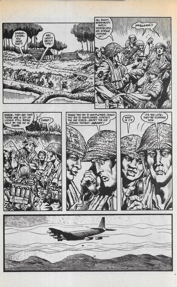 Vietnam Journal Comic 6 Cover A First Print 1988 Don Lomax Clem Robins ...