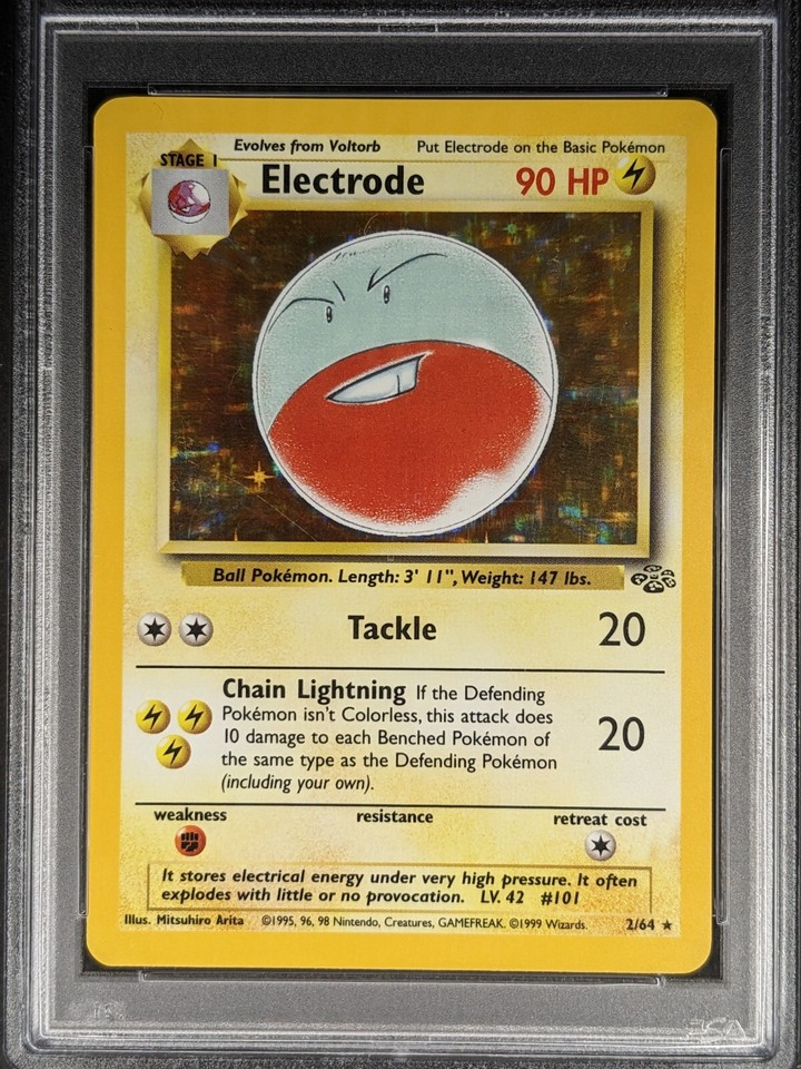 Pokemon PSA 7 - Near Mint, NM - Holo Electrode - Jungle 2/64 #2 | eBay