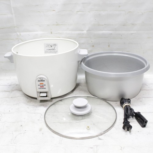 Zojirushi NHS-18 10-Cup Uncooked Rice Cooker White EUC 617999491438| eBay