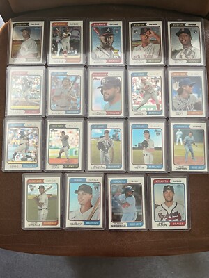 2023 Topps Heritage Chrome Lot (19) - Harris II RC, Betts, Cole, Olson ...