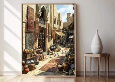 Raqqa Bazaar with Pottery and Dovecote Models Art Print | eBay
