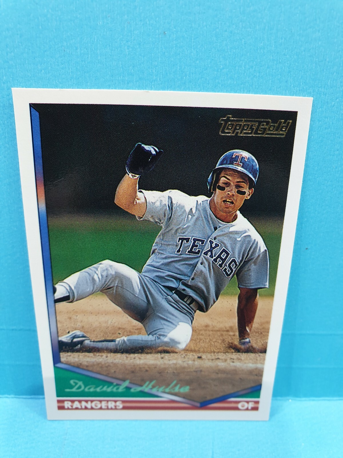 David Hulse🏆Topps Gold 1994 Rangers #498 Baseball Card 🏆 FREE POST ...
