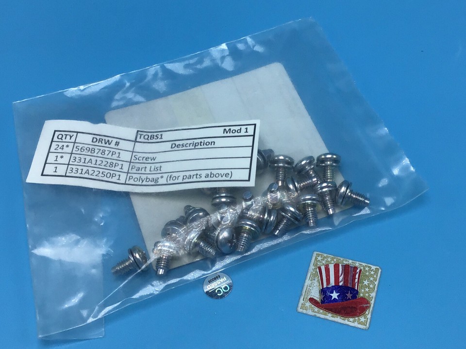 Set of 24 GE Breaker Mounting Screws for THQB Frame Catalog Number ...