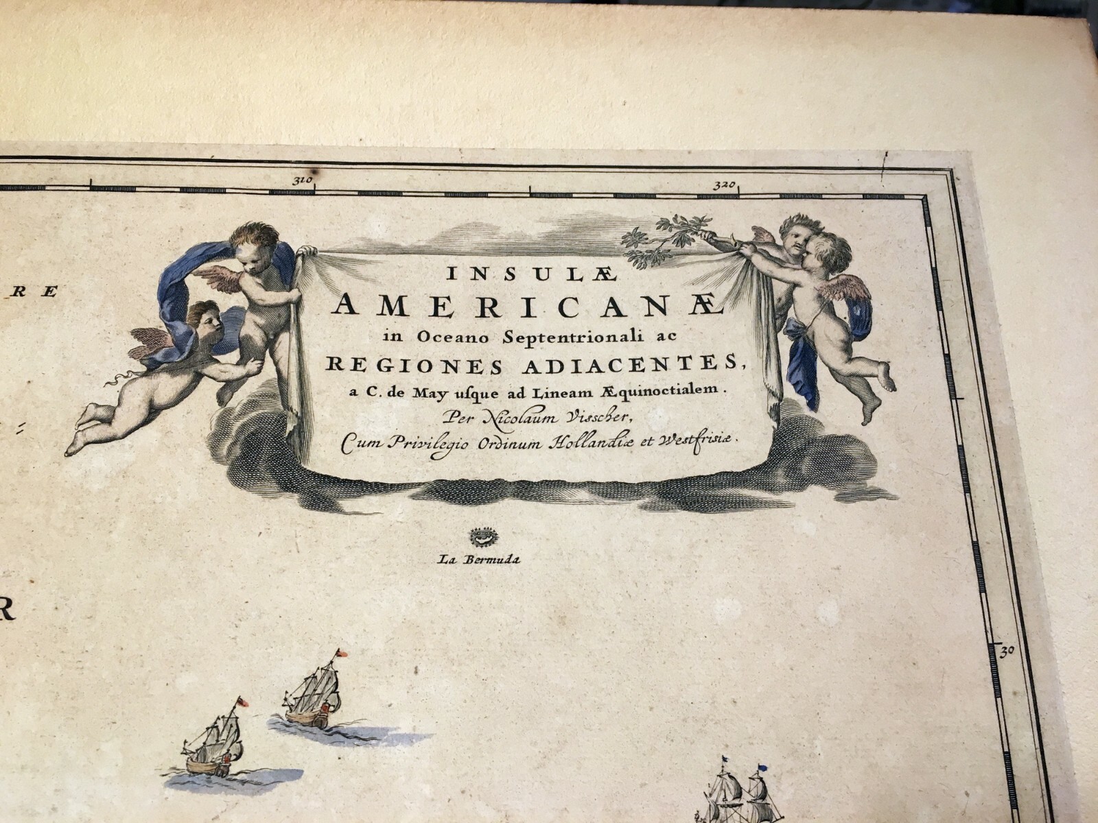 Nicholas Visscher: Insulae Americanae in Oceano Septentrionali ...