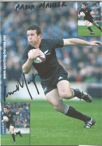 RUGBY autograph AARON MAUGER feuille 20X30 cm signed NEW ZEALAND | eBay
