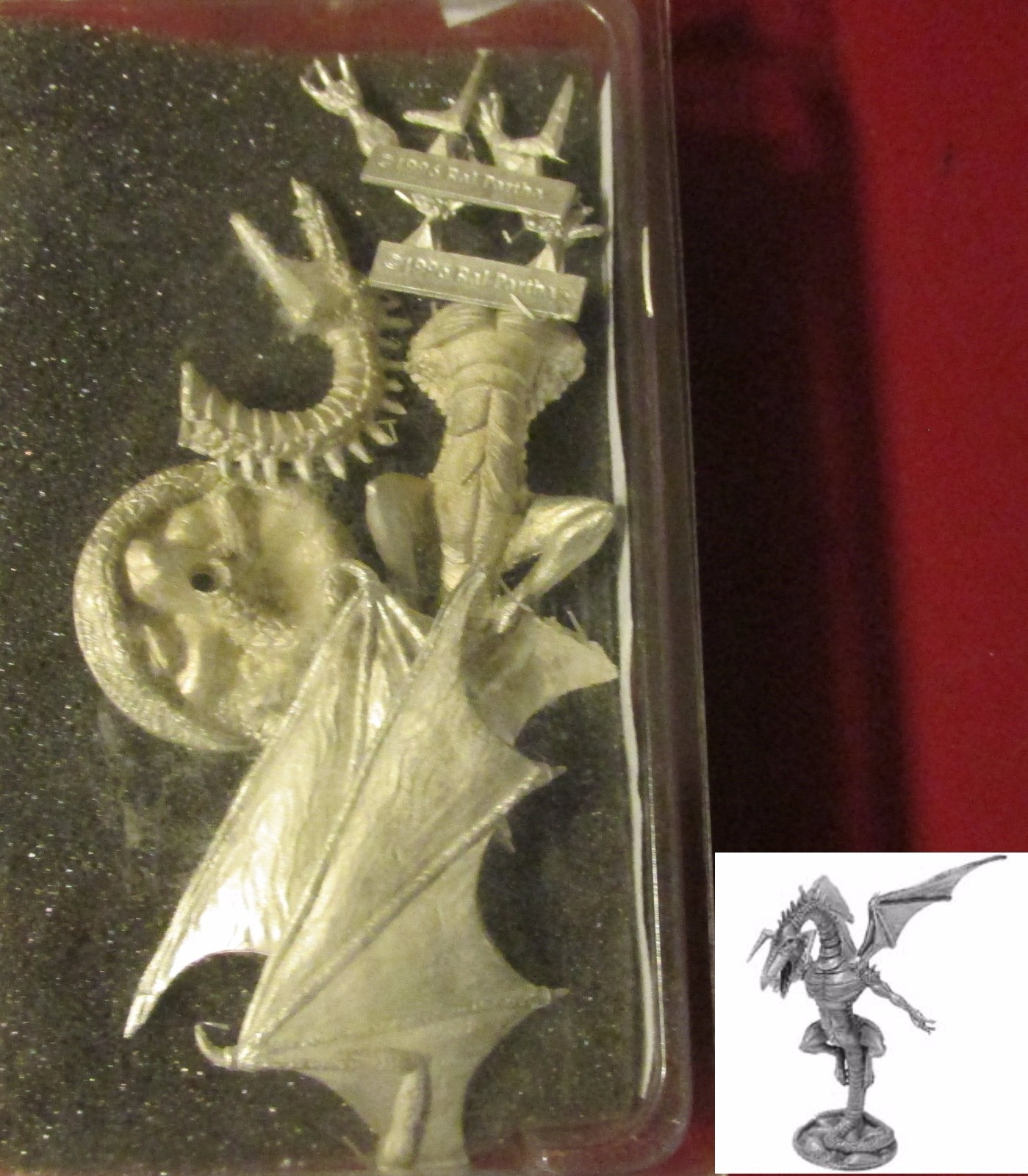 Ral Partha 10-362 Dragon in Flight (1) 25mm Miniature Winged Drake ...