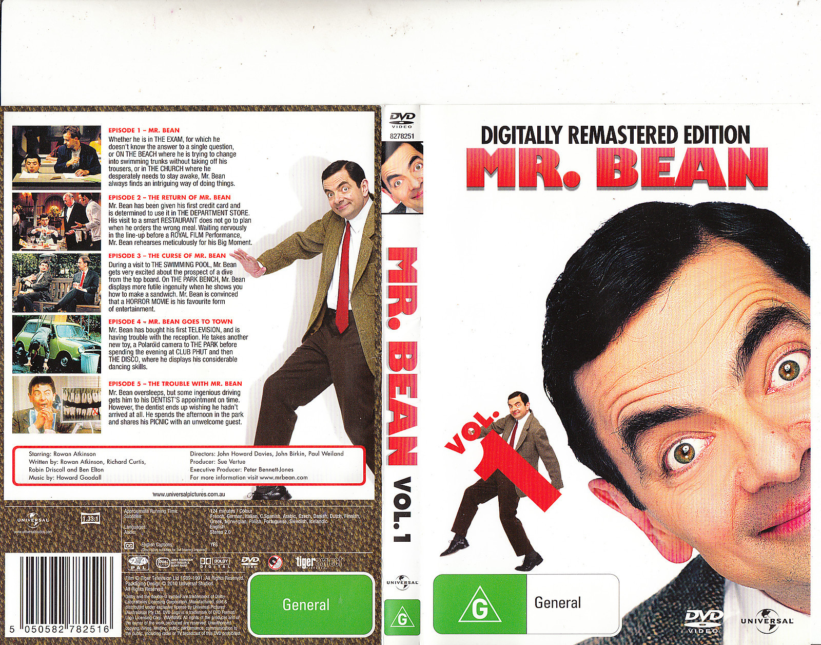Mr Bean-Vol 1-1990-TV Series UK-5 Episodes-DVD | eBay