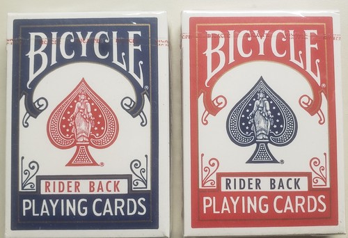 BICYCLE Rider Back - Two Decks (Blue and Red)" - Poker Cards - NEW | eBay